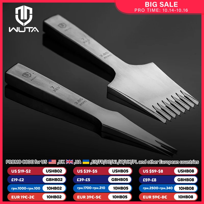 WUTA-1pc-High-Quality-Sharp-Leather-Chisel-French-Style-Pricking-Iron ...