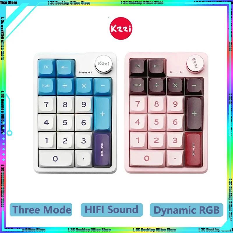 Kzzi-K20-Mini-Mechanical-Keyboard-Keypad-Three-Mode-Bluetooth-Wireless-PBT-TOP-HIFI-Accessory ...