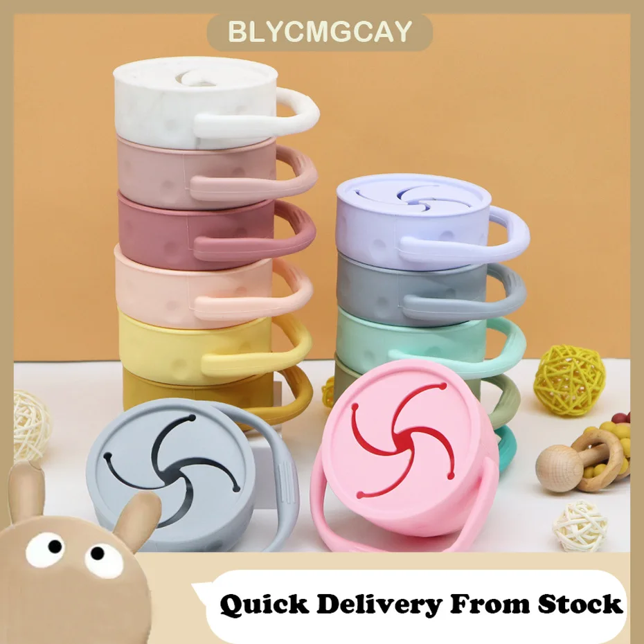 Baby-Kids-Silicone-Snack-Cup-Food-Storage-Box-Solid-Color-Baby-Snack ...