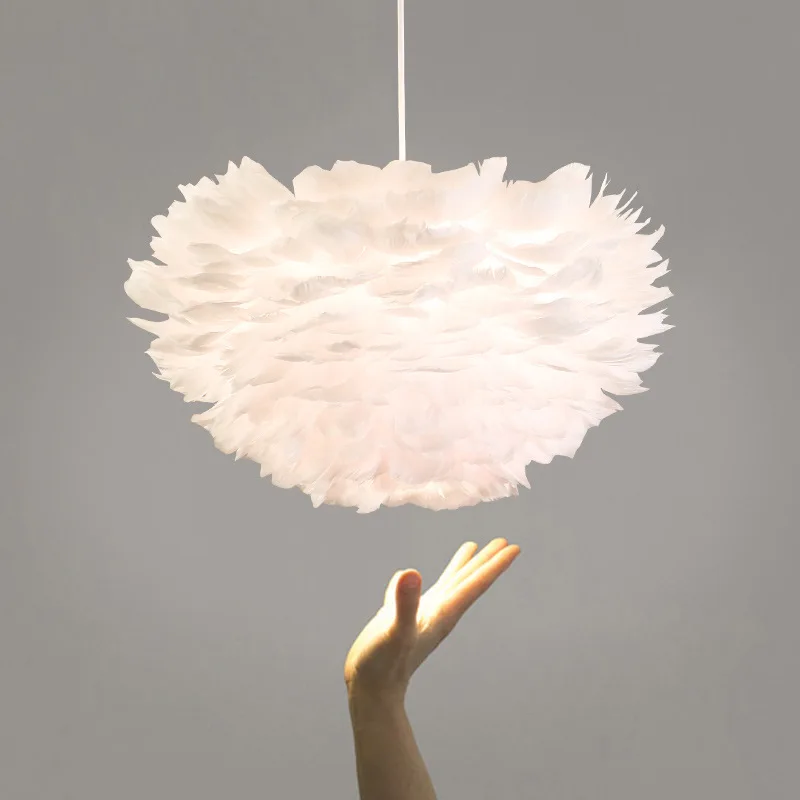 Nordic-Creative-Personality-Feather-Pendant-Light-Living-Room-Bedroom ...