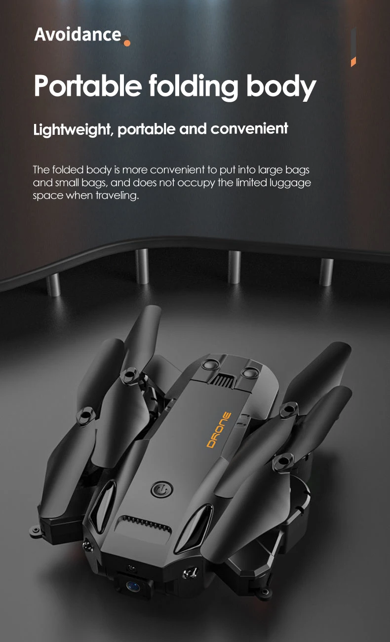 5G 8K HD Drone Professional Dual Camera Wifi FPV Avoidance Fold Quadcopter Optical Flow Position ...