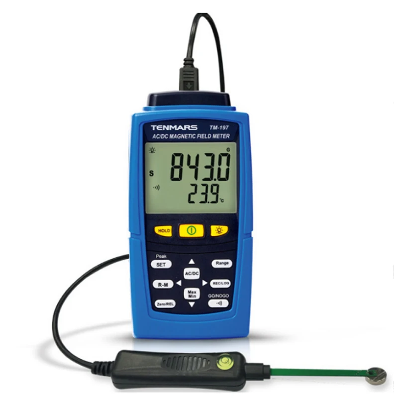 TENMARS-TM-197-TM197-AC-DC-Gaussmeter-Magnetic-Field-Strength-Meter ...