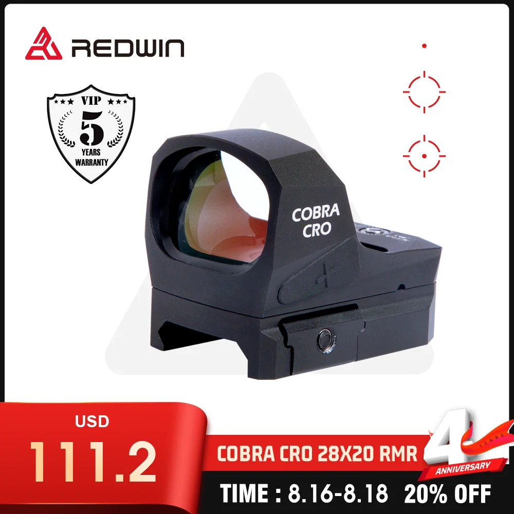 Red-Win-Cobra-CRO-28x20-RMR-Red-Dot-Sight-Multi-Reticle-Motion-Sense ...