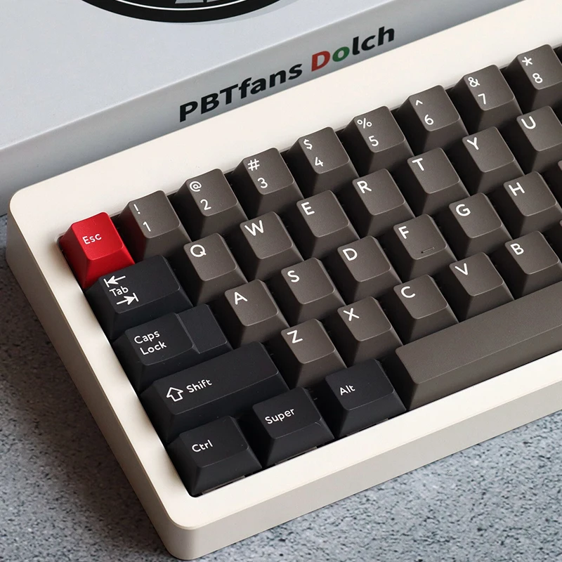 KBDFANS PBTFANS DOLCH PBT 키캡, mx 기계식 키보드용 더블샷