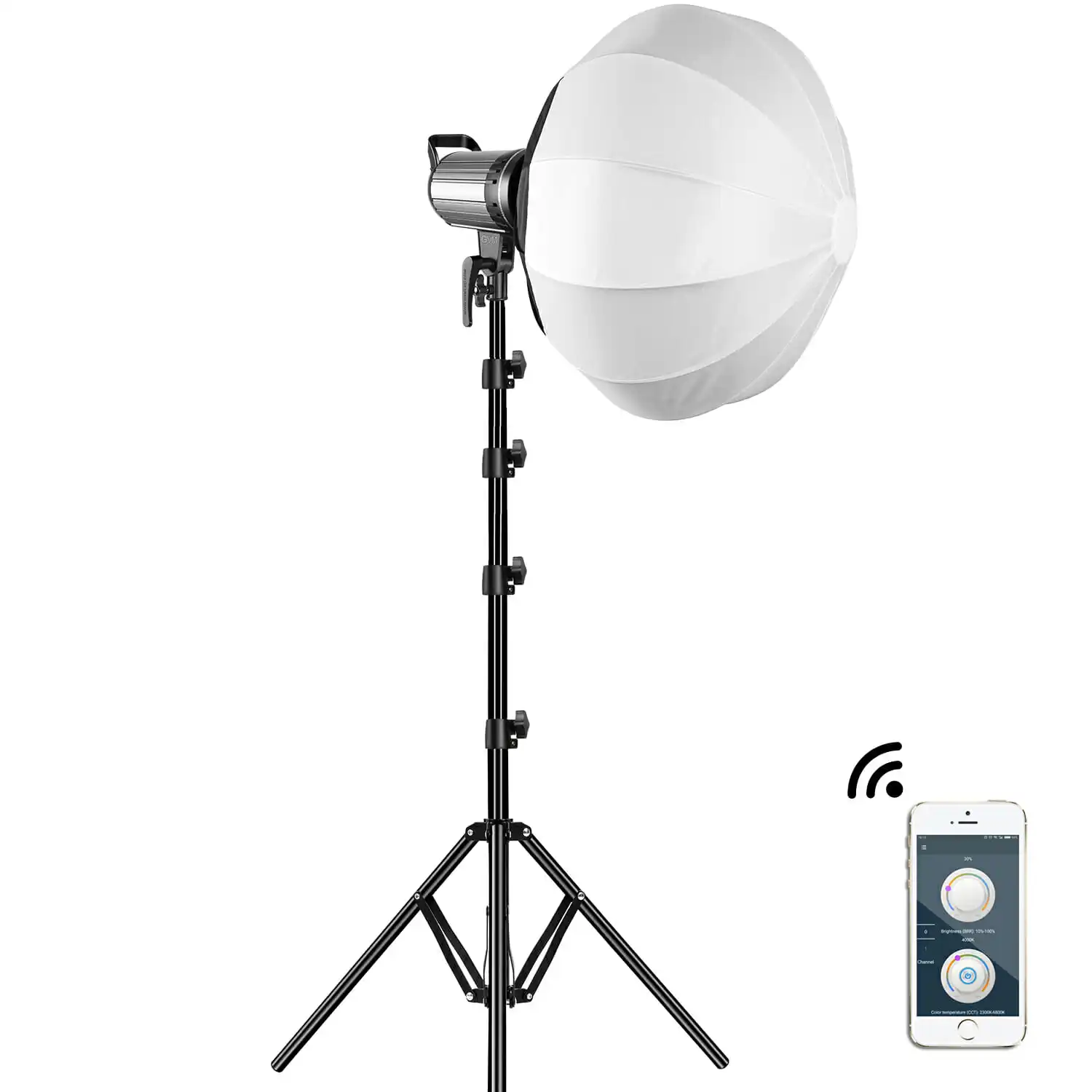 GVM-G100W-light-90W-High-Power-LED-Spotlight-Bi-Color-Studio-Lighting ...