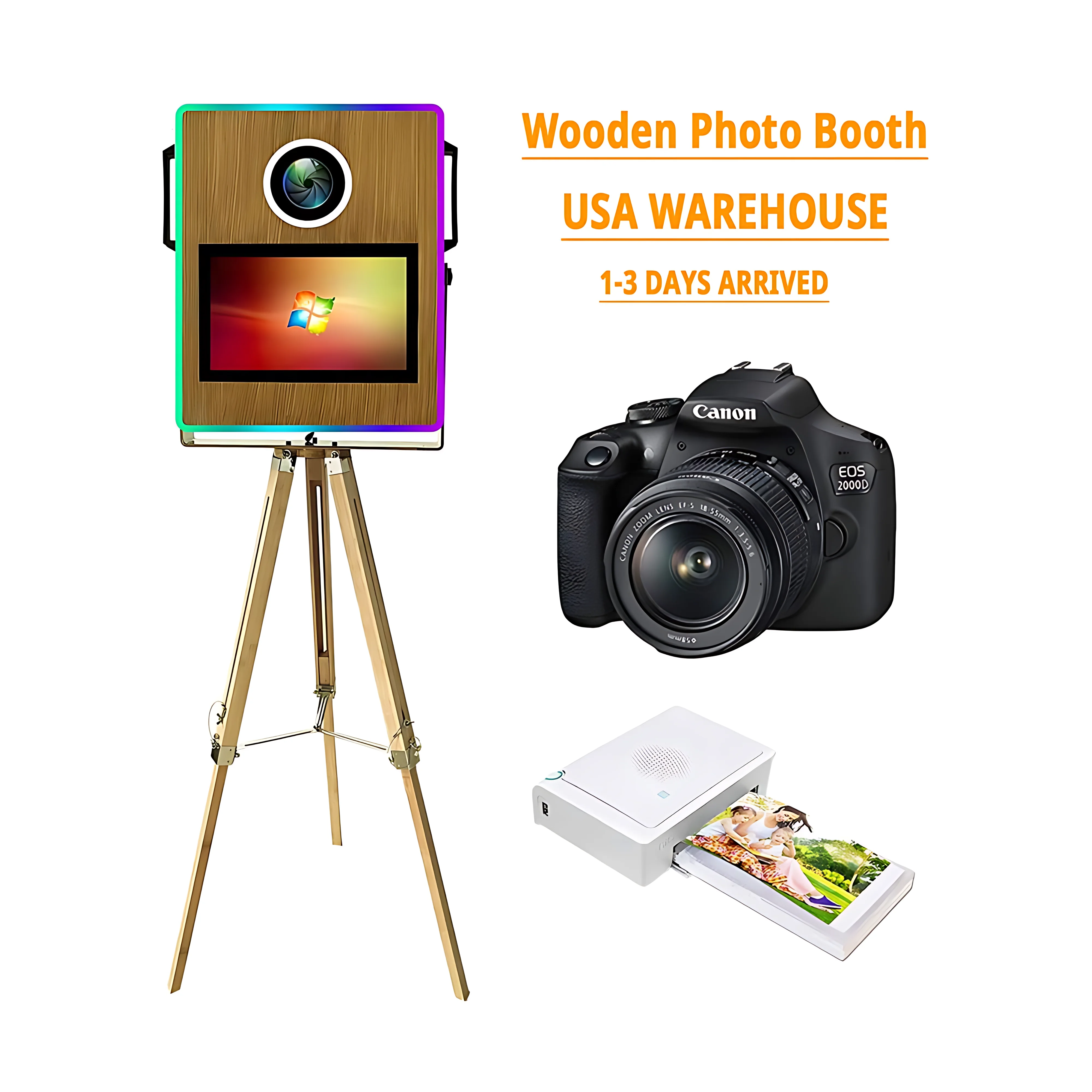 New-Design-Portable-Wedding-Wood-Vintage-Photo-Booth-Price-US-Wholesale ...