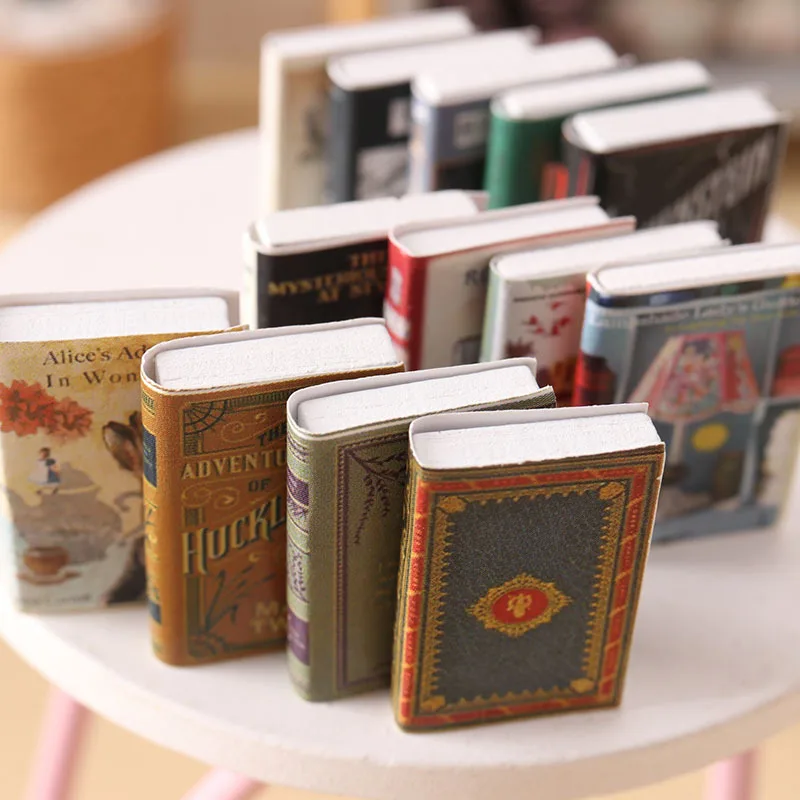 10pcs-1-12-Dollhouse-Miniature-Mini-English-Book-for-Blyth-Barbies-Doll ...