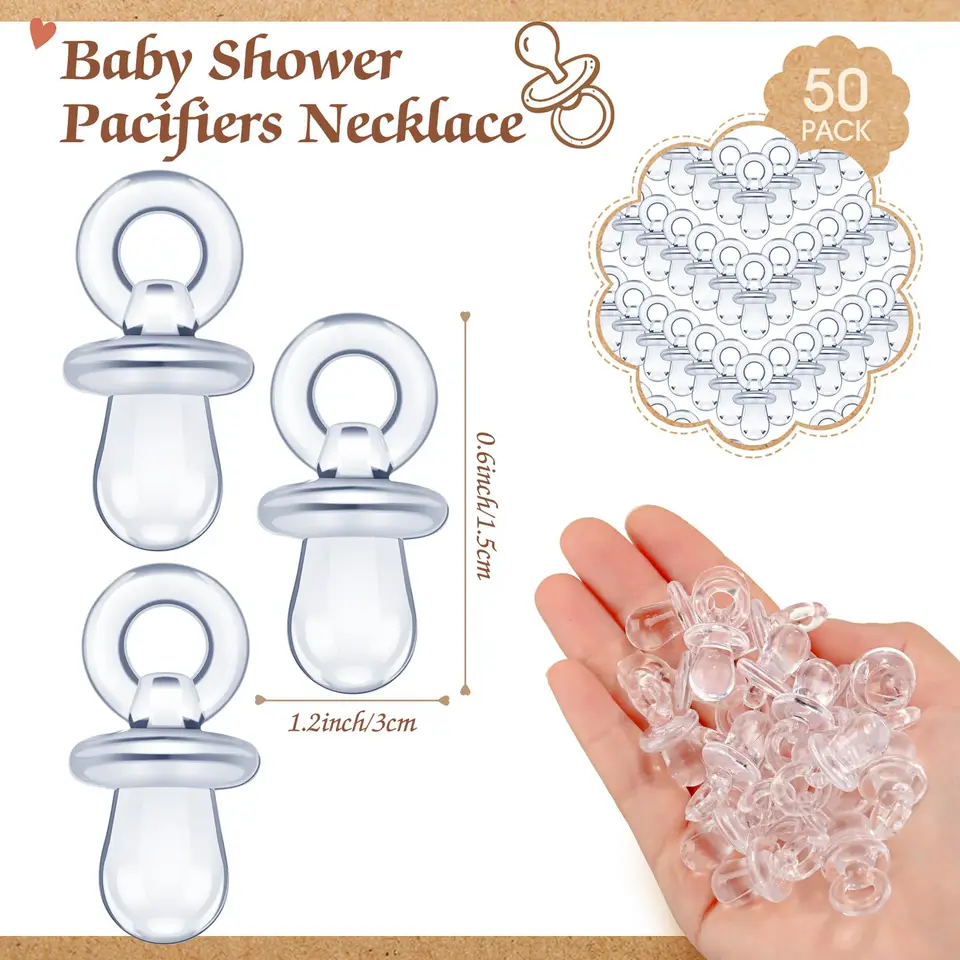 Pacifiers Pink And Blue 144PCS Large Plastic Pacifiers, Baby Shower ...