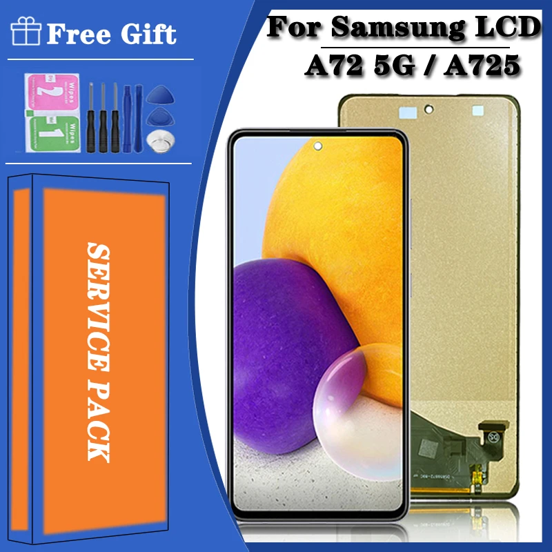 6.7" Lcd For Samsung Galaxy A72 4g Lcd Display Touch Screen Digitizer Assembly Repair Parts For ...