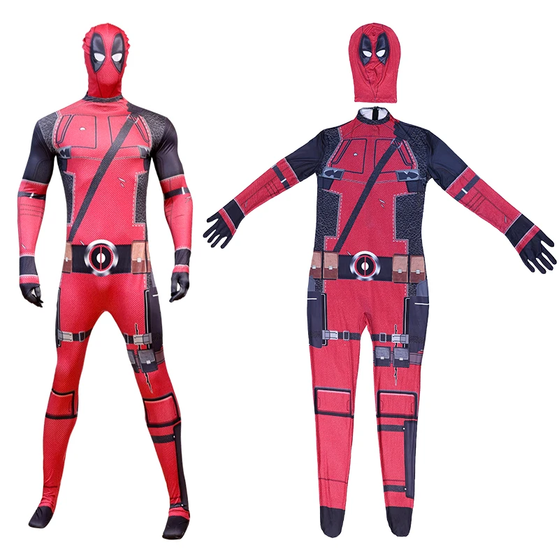 Disfraz de Deadpool para niños y adultos, disfraz de superhéroe con ...