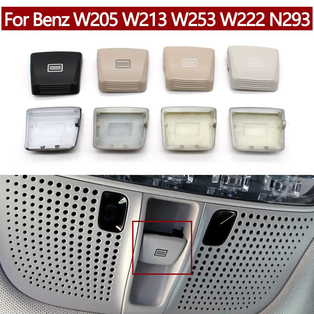 Car-Interior-Sunroof-Window-Switch-Buttons-Cover-For-Mercedes-Benz-C-E ...