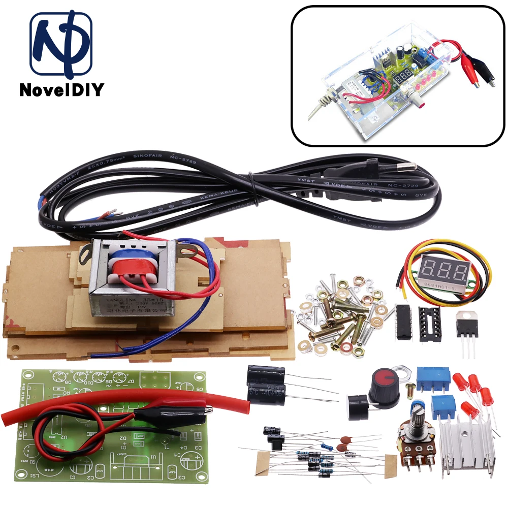 DIY-Kit-LM317-Adjustable-Regulated-Voltage-110V-220V-to-1-25V-12-5V ...
