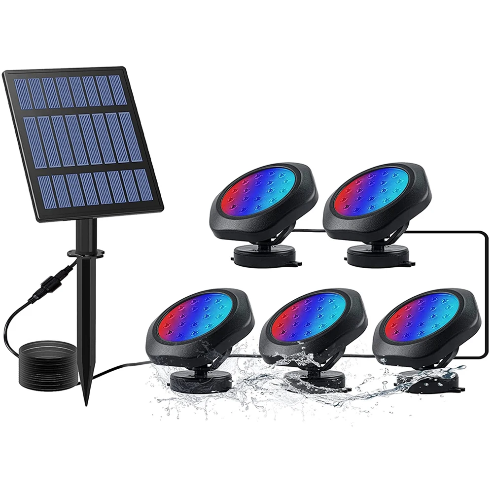 Super-Bright-Solar-Underwater-Light-RGB-Color-Changing-Swimming-Pool ...