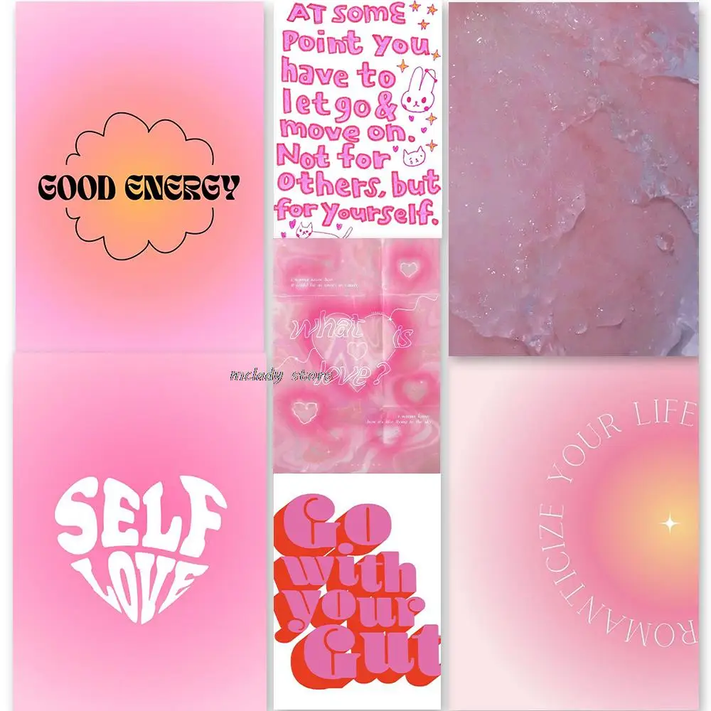 INS-PINK-Poster-Girl-Power-Inspirational-Quote-Prints-Pink-Wall-Art-For ...