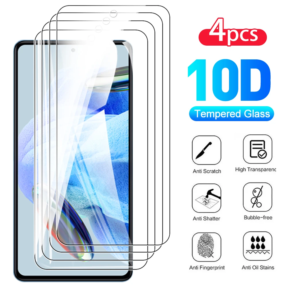 4-Pack Tempered Glass Screen Protector and Case Set - Premium Safety ...