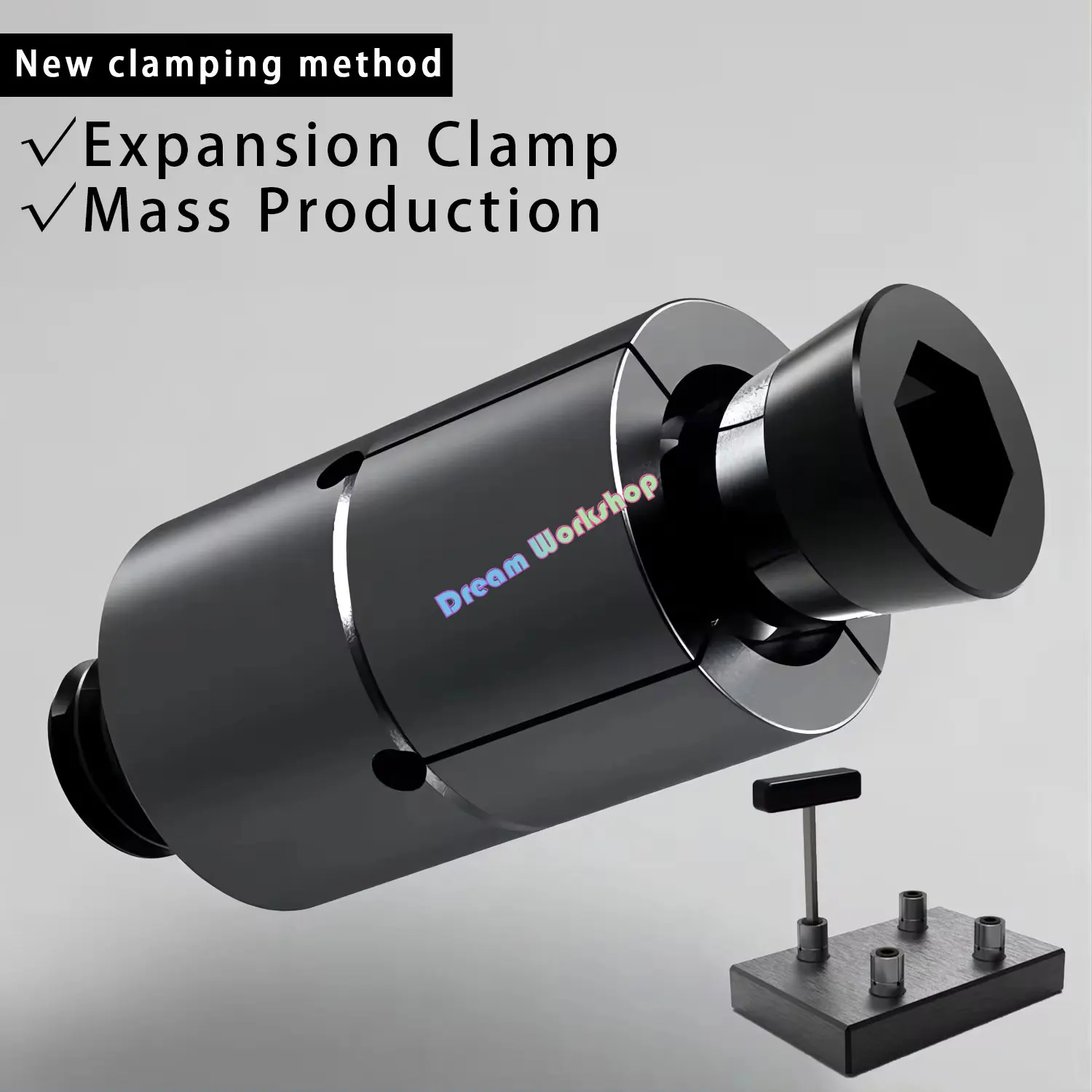 Expansion reducing pin manual clamp inner support chuck inner hole ...