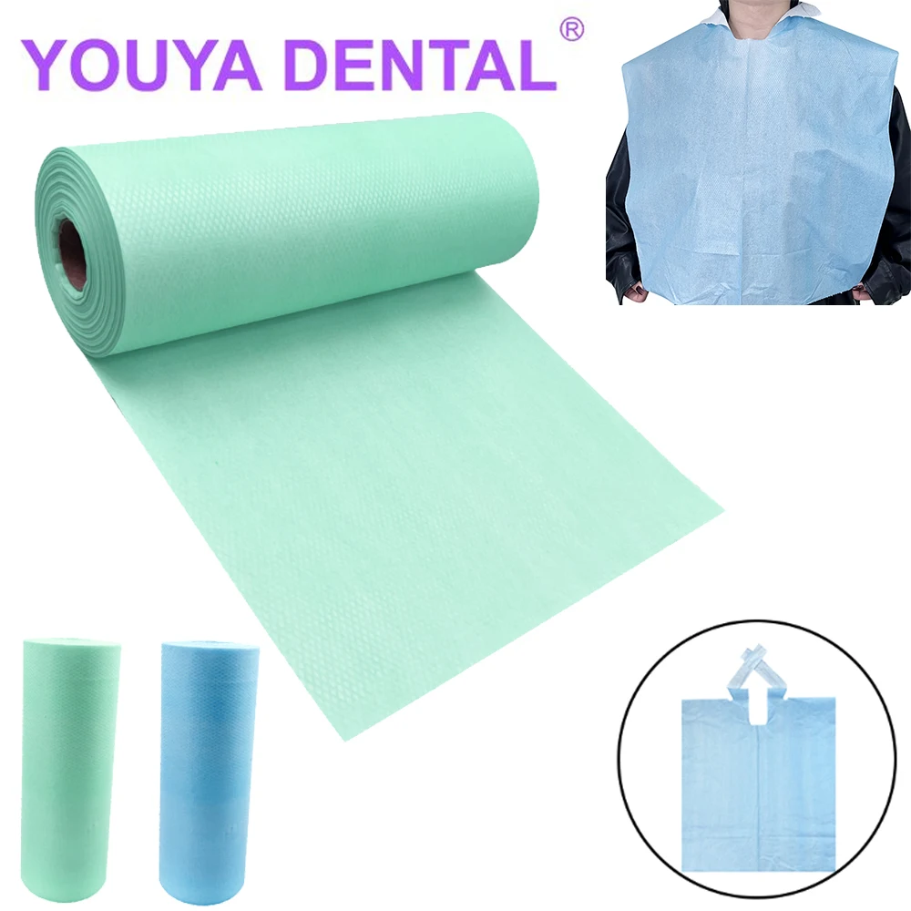 80-Sheets-Roll-Disposable-Dental-Chest-Towel-Dentist-Bibs-Tattoo ...