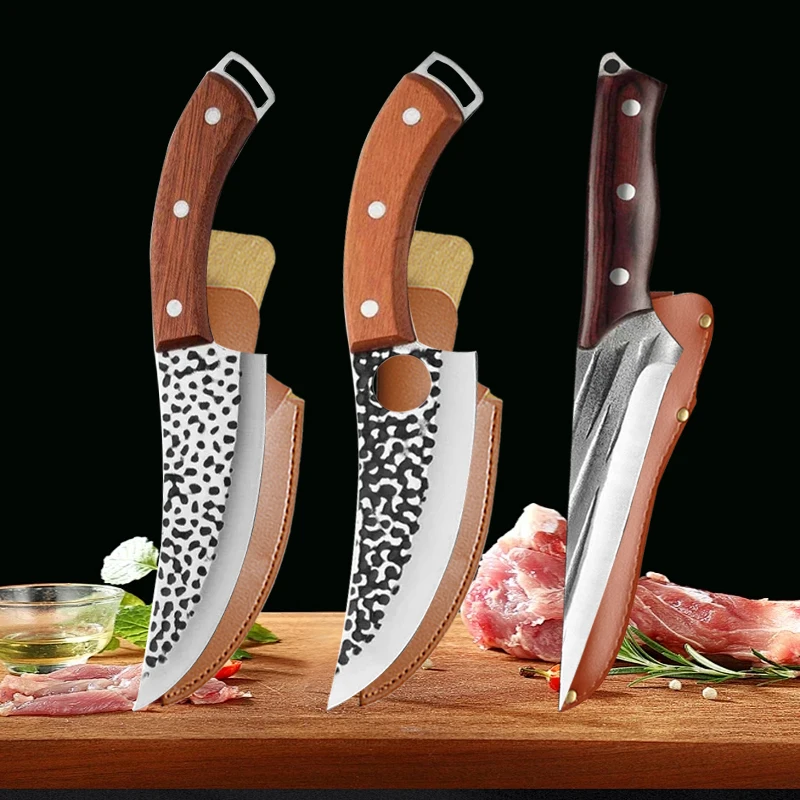 Handmade-Forged-Boning-Knife-Kitchen-Knives-Supplies-Stainless-Steel ...