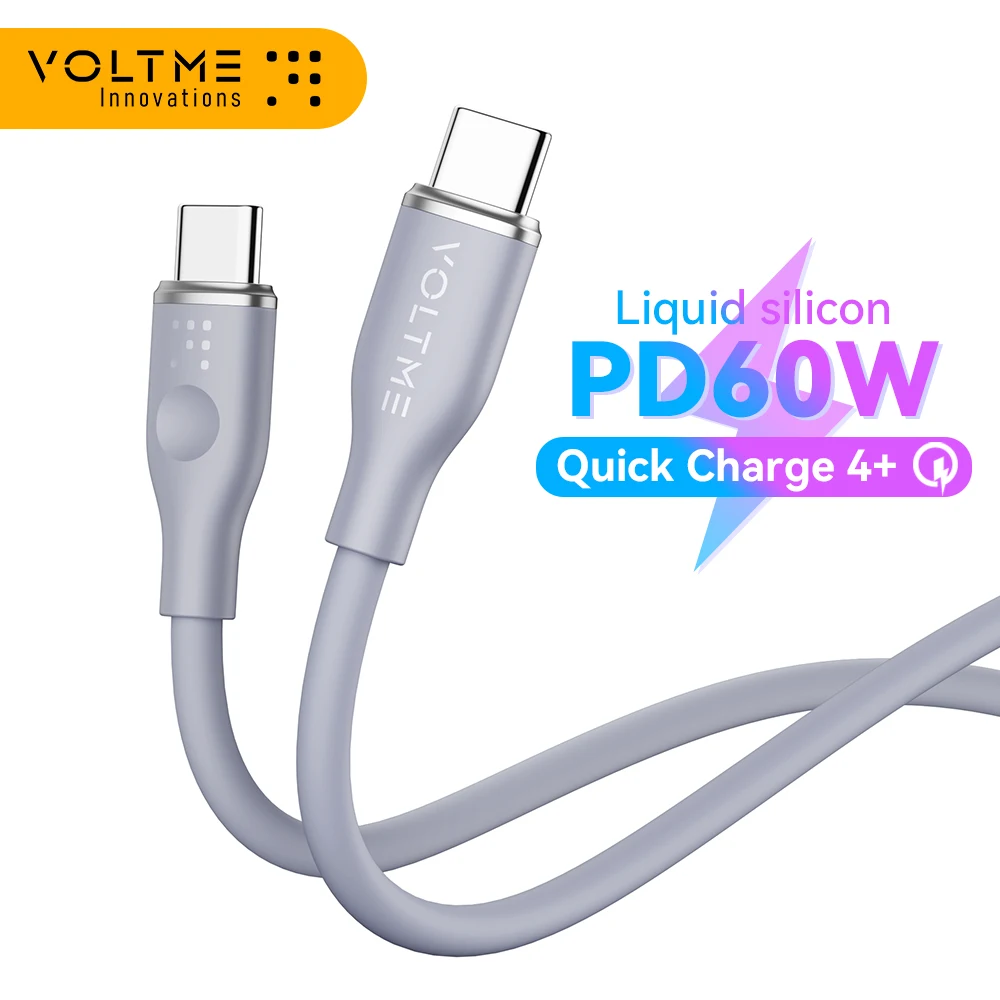 VOLTME 100W USB C To USB Type C Cable 5A PD Fast Charging Charger Cord ...