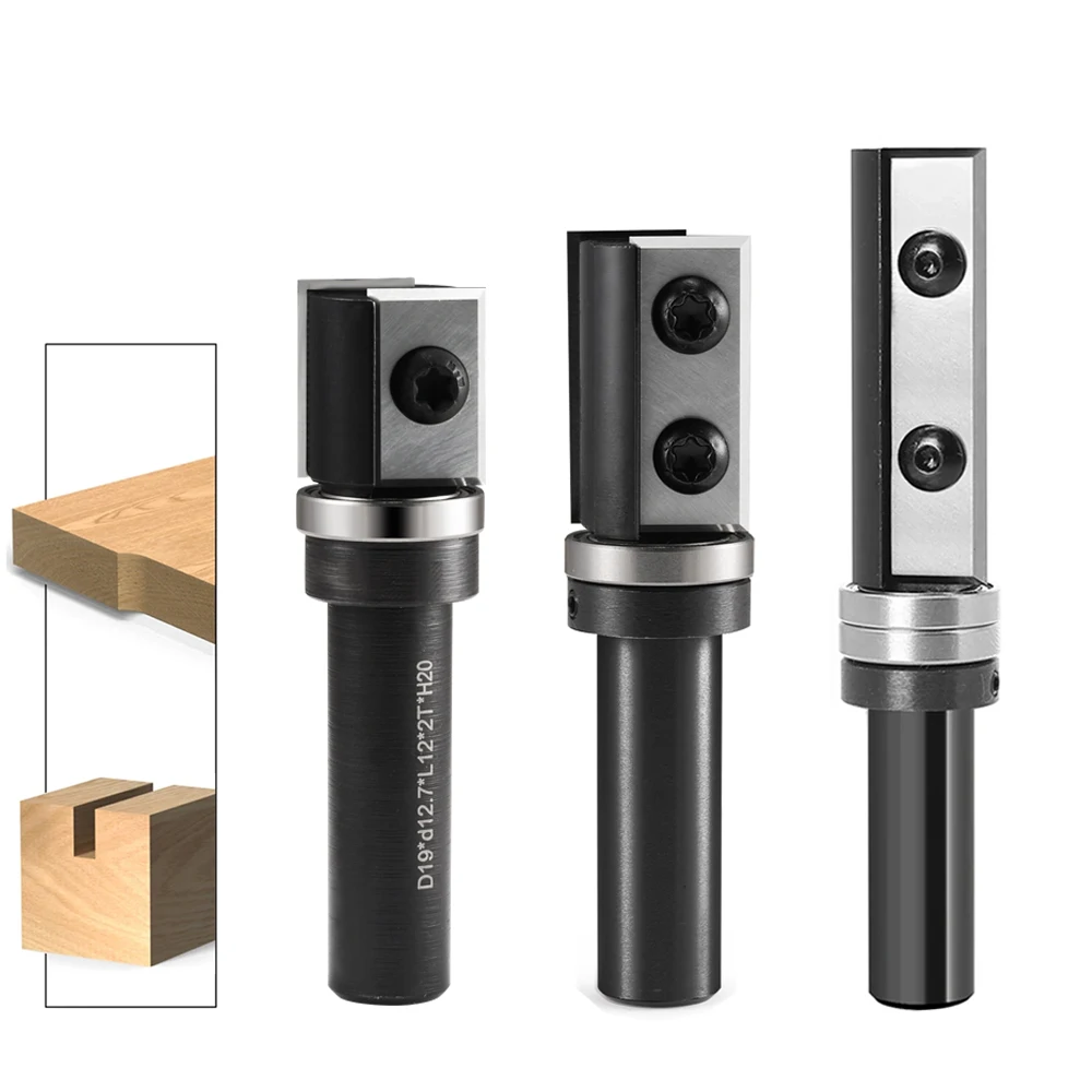 1Pcs-Flush-Trim-Router-Bits-8mm-12mm-1-2-Insert-Solid-Carbide-Flush ...