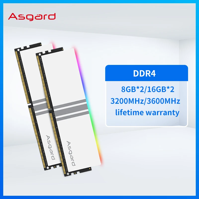 Asgard V5 DDR4 RGB RAM 8GBx2 16GB 32GB 16GBx2 3200MHz 3600MHz Dual ...