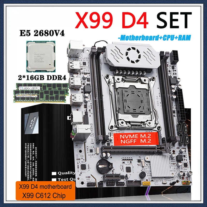 X99-D4-Motherboard-Set-Processor-LGA-2011-3-With-E5-2680-V4-CPU-Kit-2 ...