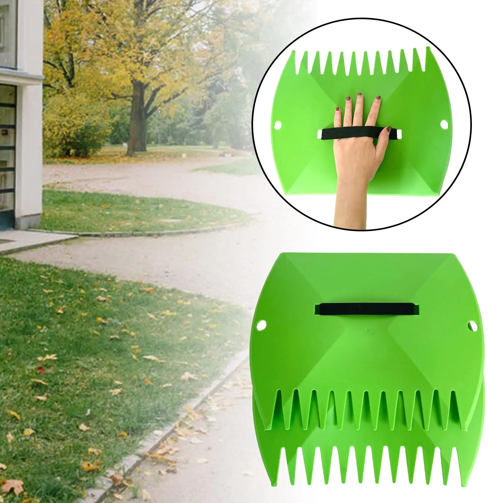 2x-Leaves-Grabber-Hand-Rake-Portable-Multifunctional-Leaves-Collector ...
