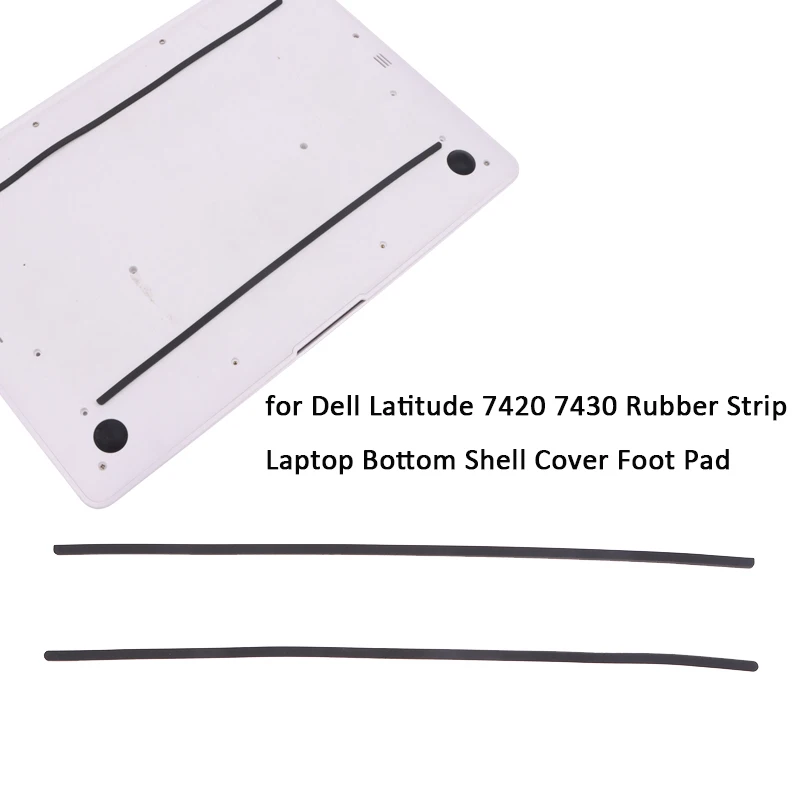 1/2Pcs Rubber Strip Laptop Bottom Shell Cover Foot Pad For Dell ...