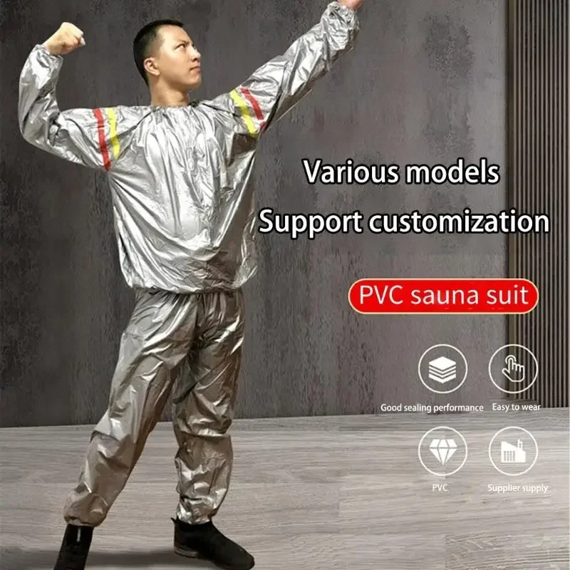 Breathable Elastic Sauna Suit Sweat Suit Promotes Detoxification Fat ...