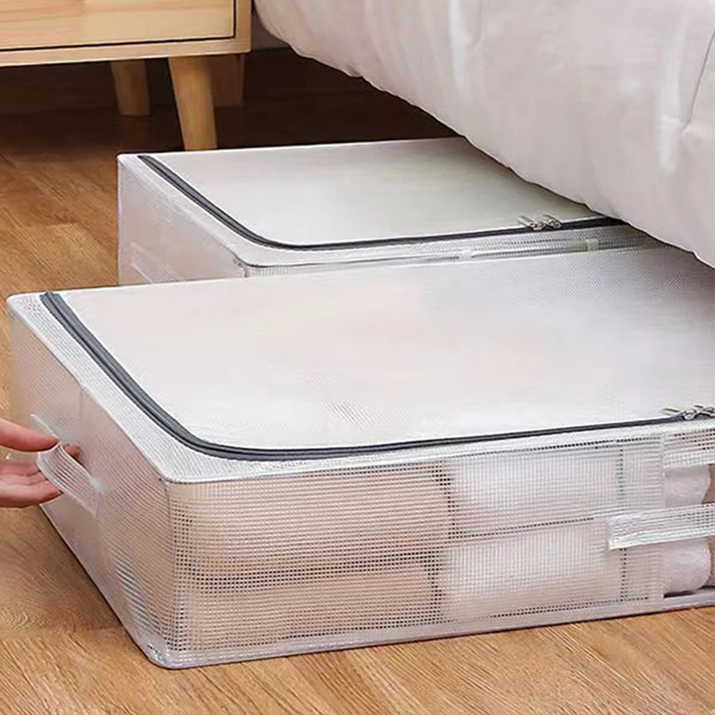 Storage-Box-Wholesale-Underbed-Large-Zip-Flat-Transparent-Waterproof ...