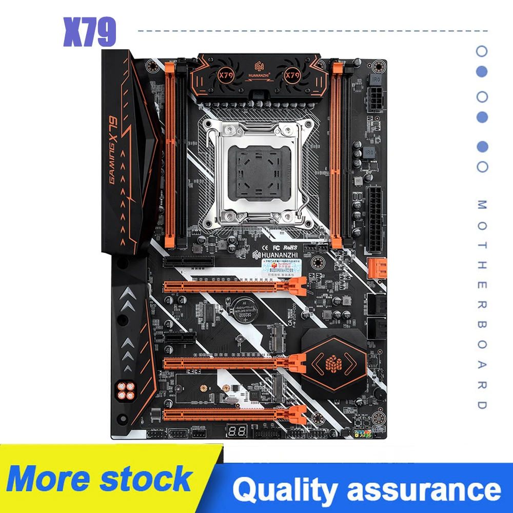 X79 DELUXE V7.1 Motherboard LGA 2011 ATX USB3.0 SATA3 PCI-E NVME M.2 ...