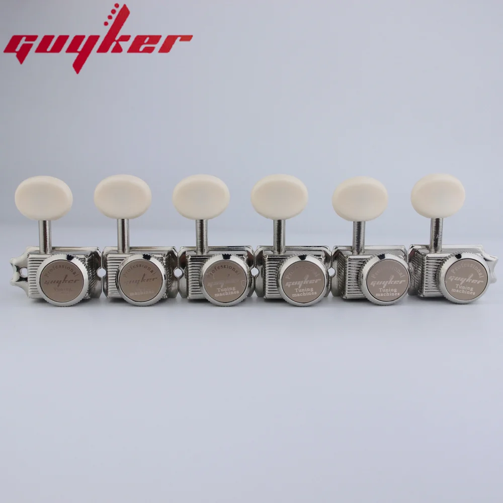 GUYKER-Cream-Handle-String-Tuners-Electric-Guitar-Vintage-Nickel-Gold ...