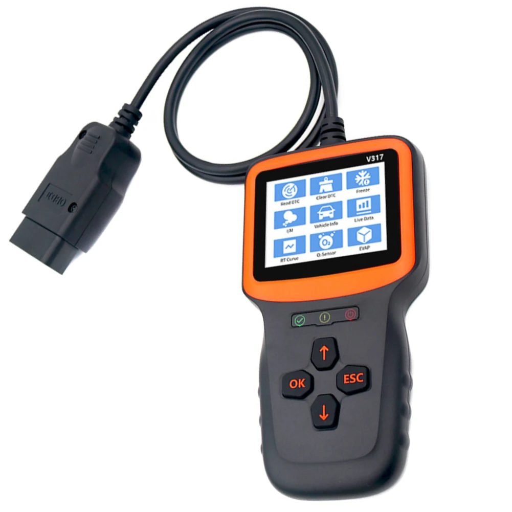 Obd2 Scanner Automotive Professional Tool Check Engine Analyzer Fault ...