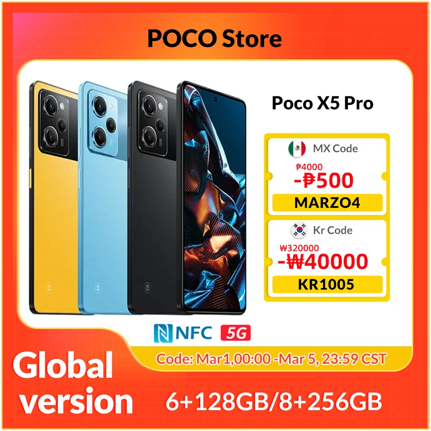 Global-Version-POCO-X5-Pro-5G-Smartphone-NFC-128GB-256GB-Snapdragon ...