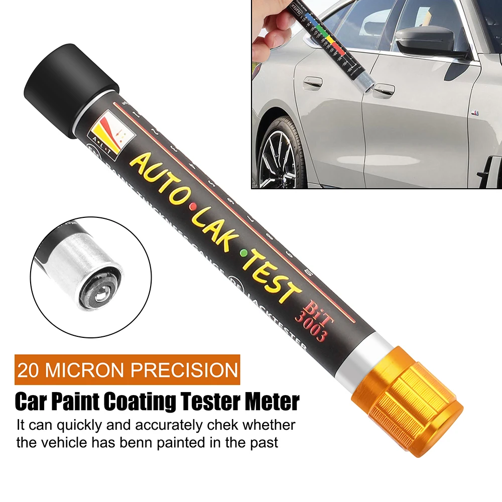 0-900 Microns Scale Car Coating Tester Paint Thickness Test Probe Pen ...