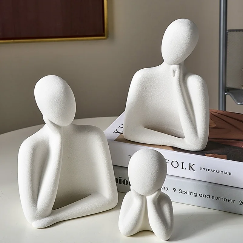 Diy Human Body Thinker Silicone Mold Abstract Figure Art Ornament ...