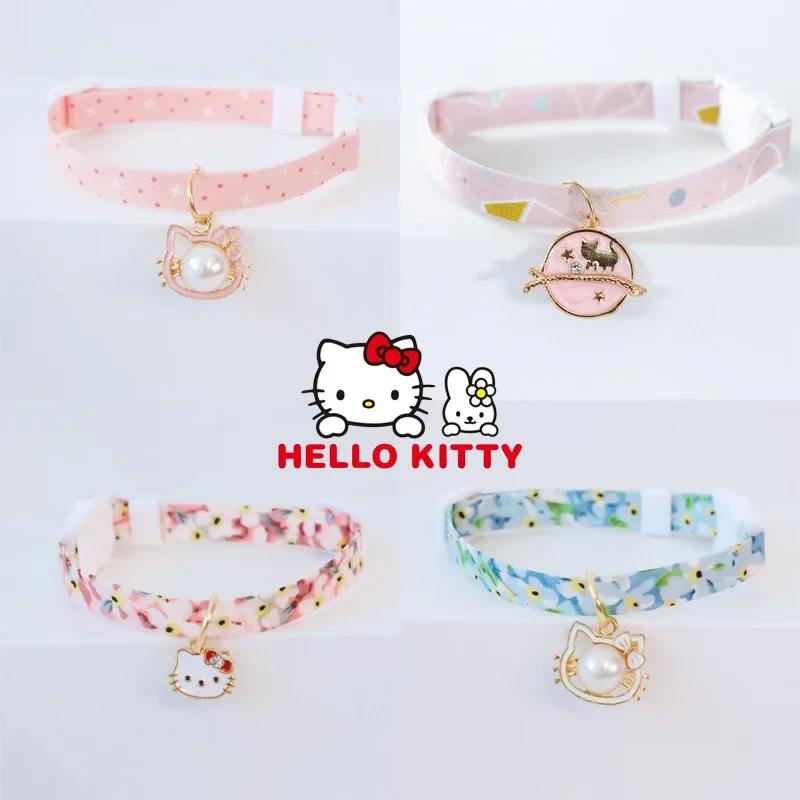 Sanrio-Hello-Kitty-Pet-Collar-Cartoon-Anime-Cat-Dog-Adjustable-Necklace ...