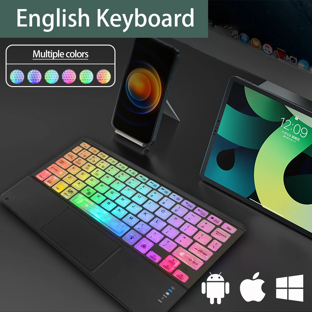 Wireless-Backlight-Keyboard-And-Mouse-With-Touchpad-For-Apple-Huawei ...