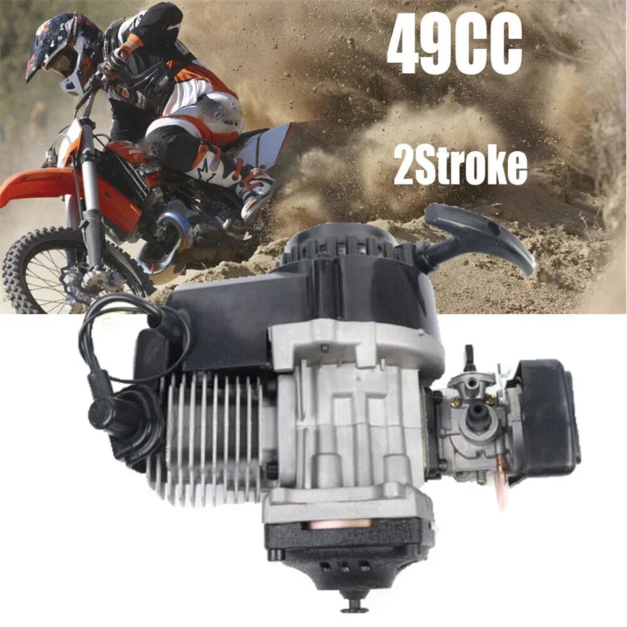 2-Stroke-Engine-Motor-49CC-Racing-Complete-Engine-Motor-Pull-Start ...