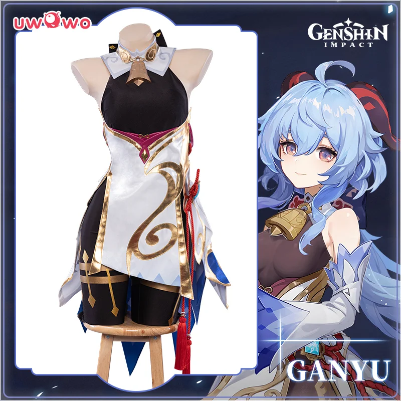Uwowo-Ganyu Cosplay Costume para Mulheres, Game Genshin Impact, Dia das ...