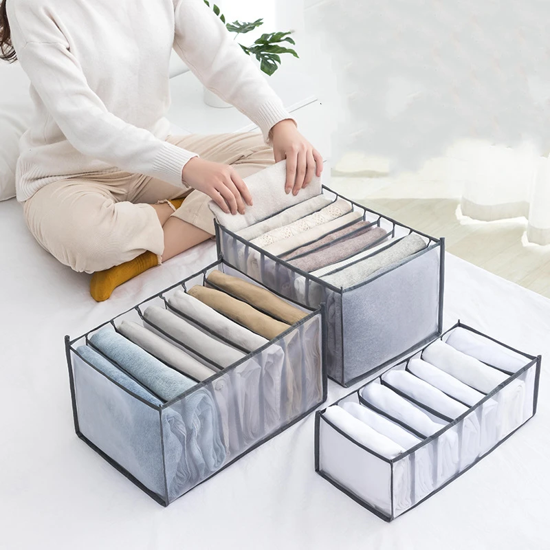 7-Grids-Jeans-Shorts-Storage-Compartment-Box-Closet-Organizer-Drawer ...
