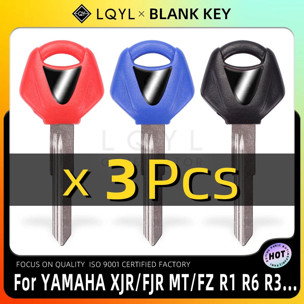 3Pcs-New-Blank-Key-Motorcycle-Replace-Uncut-Keys-For-YAMAHA-R25-R3-Xmax ...