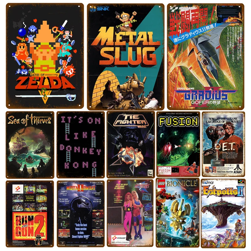 Cartoon-Anime-Poster-Metal-Tin-Sign-Man-Cave-Signs-Decor-Vintage-Shabby ...