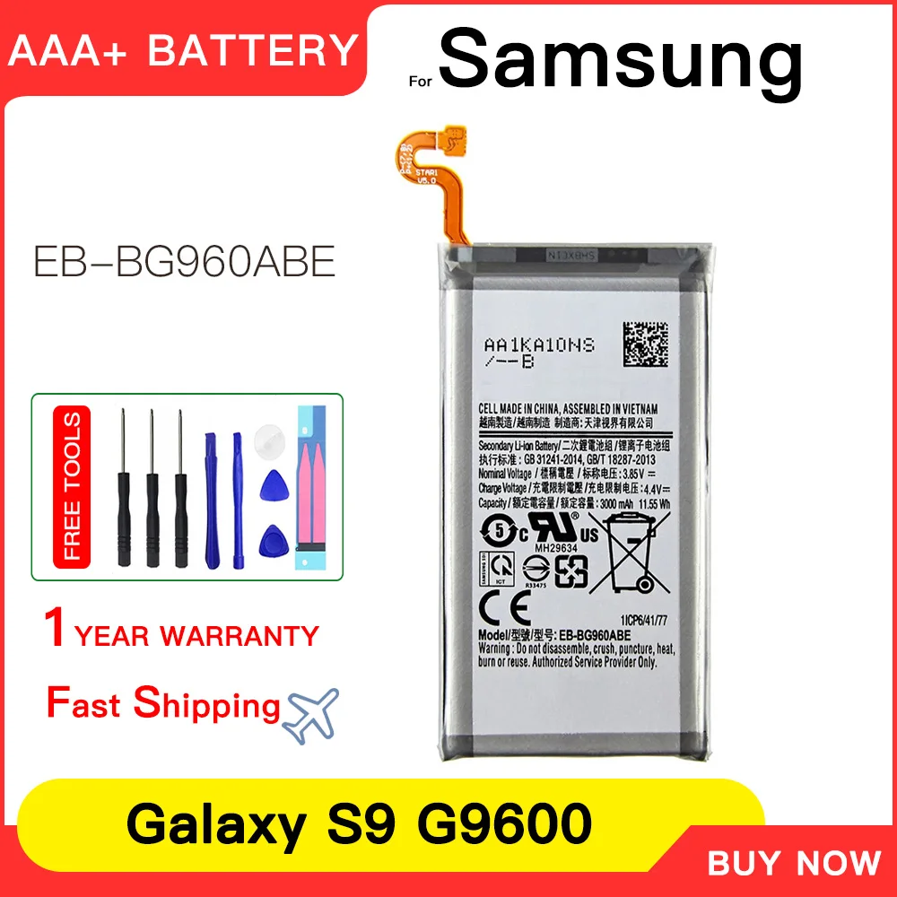 Genuine EB-BG960ABE 3000mAh Battery For Samsung Galaxy S9 G9600 SM ...