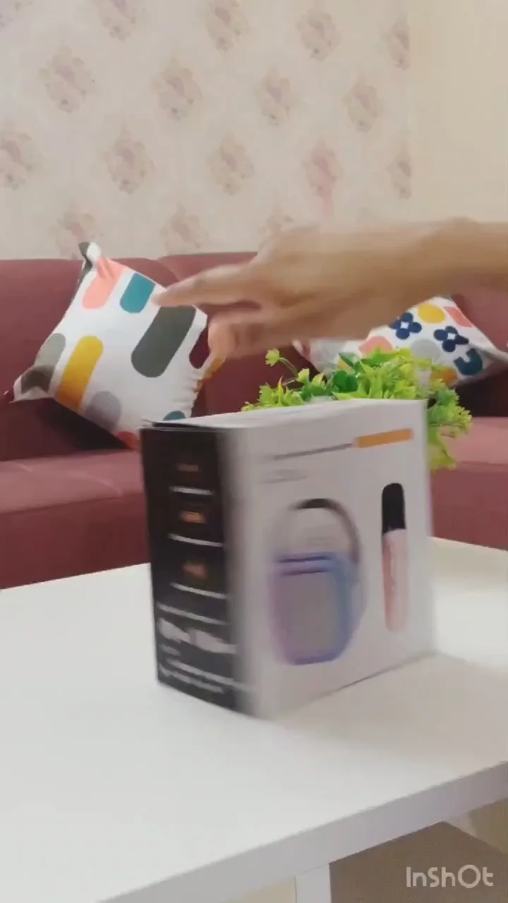 Colourful karaoke sound system. Model: K 12 [] Wireless speaker and mic ...