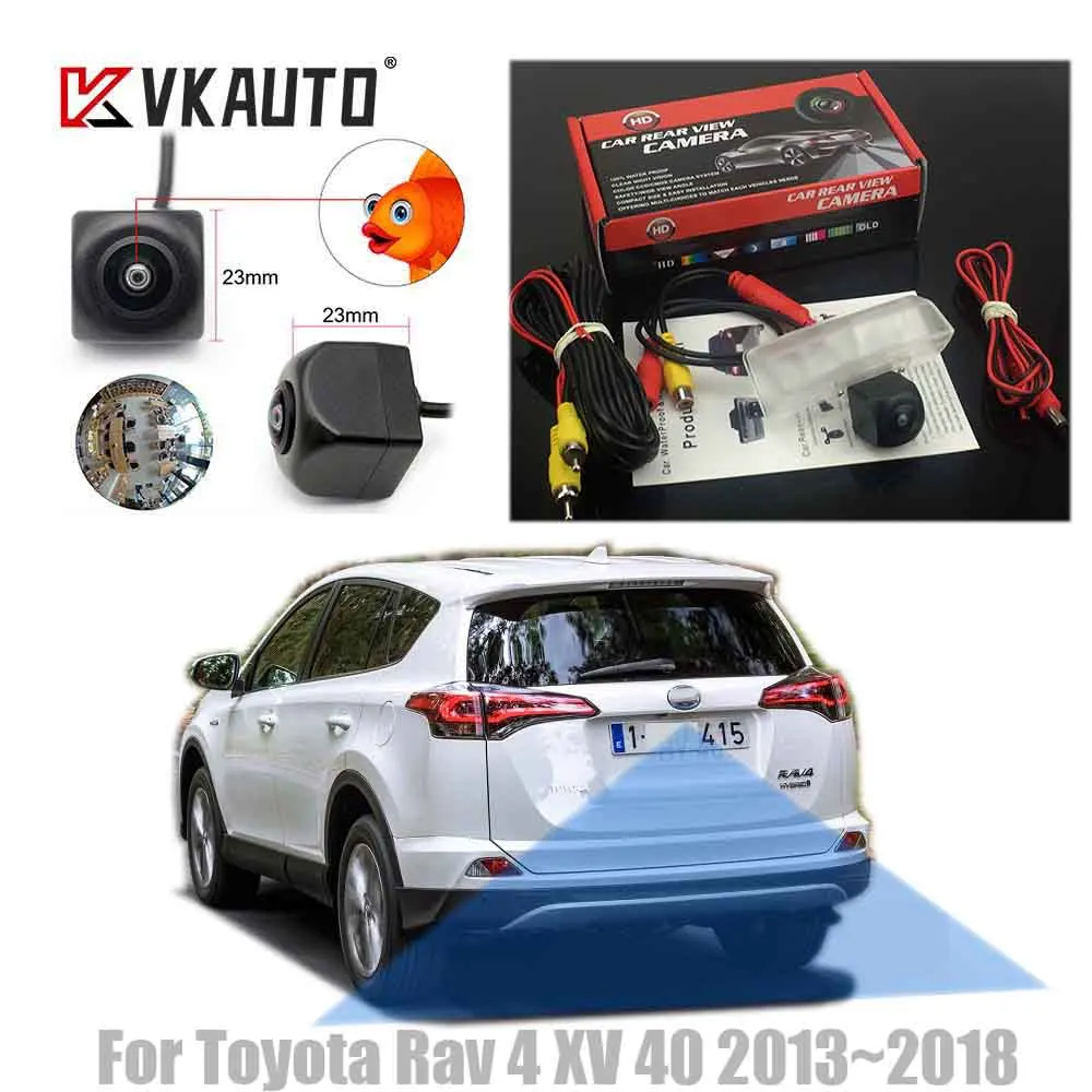 Vkauto Fish Eye Rear View Camera For Toyota Rav4 Rav 4 Xv40 2013~2018 ...