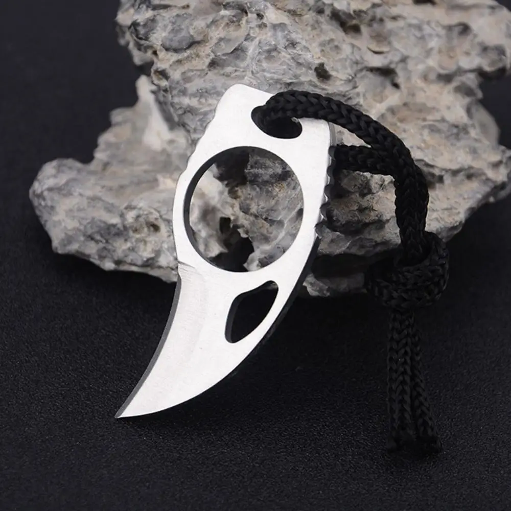 Mini Knife With Leather Sheath Handmade Combat Claw Karambit Ring ...
