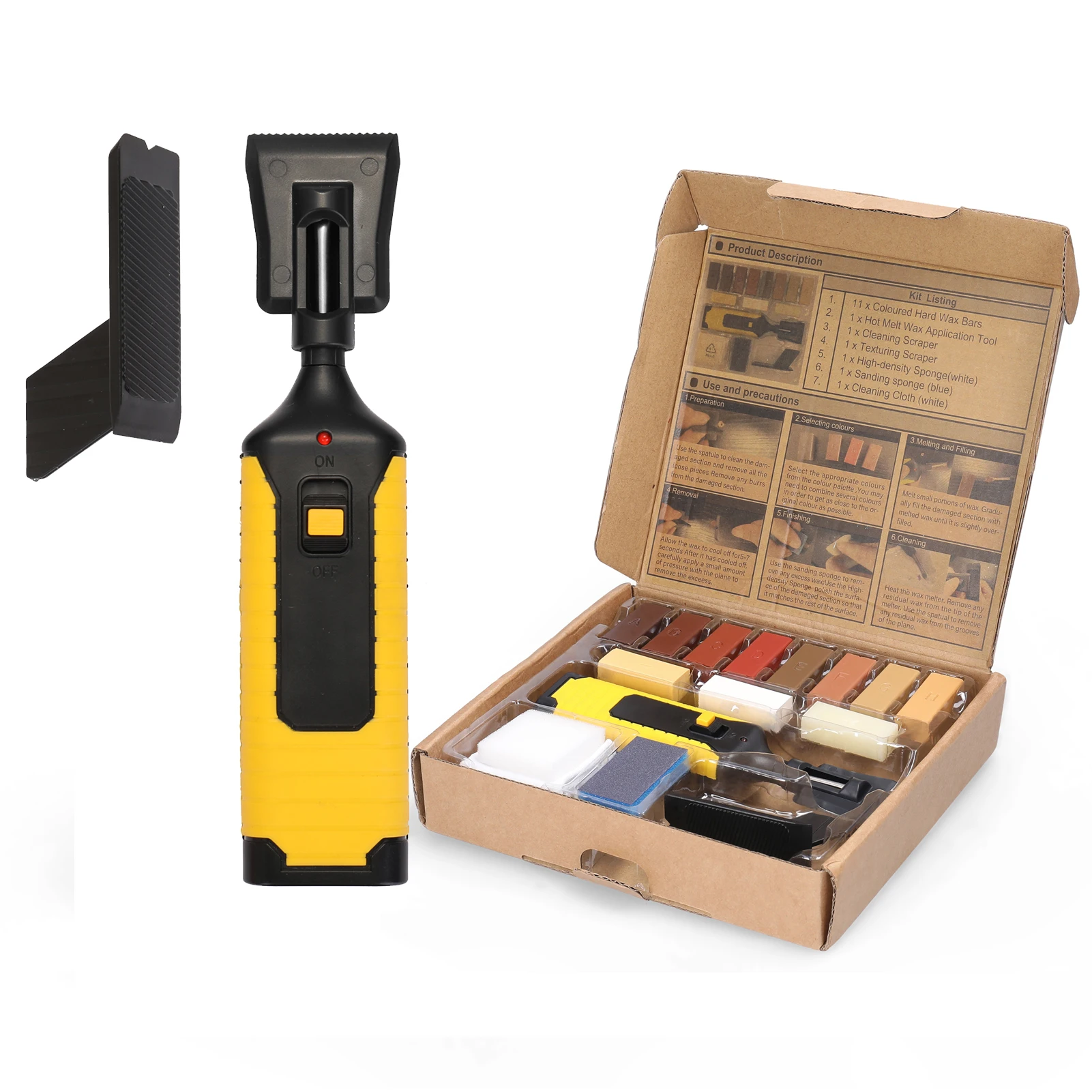 Wooden-Floor-Scratches-Mending-Utility-Tool-Kit-DIY-Multifunctional ...