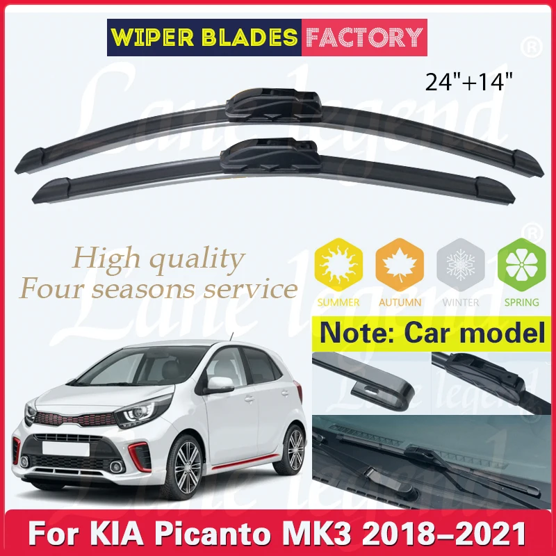 2pcs-For-KIA-Picanto-MK3-2018-2019-2020-2021-Car-Front-Wiper-Blades ...