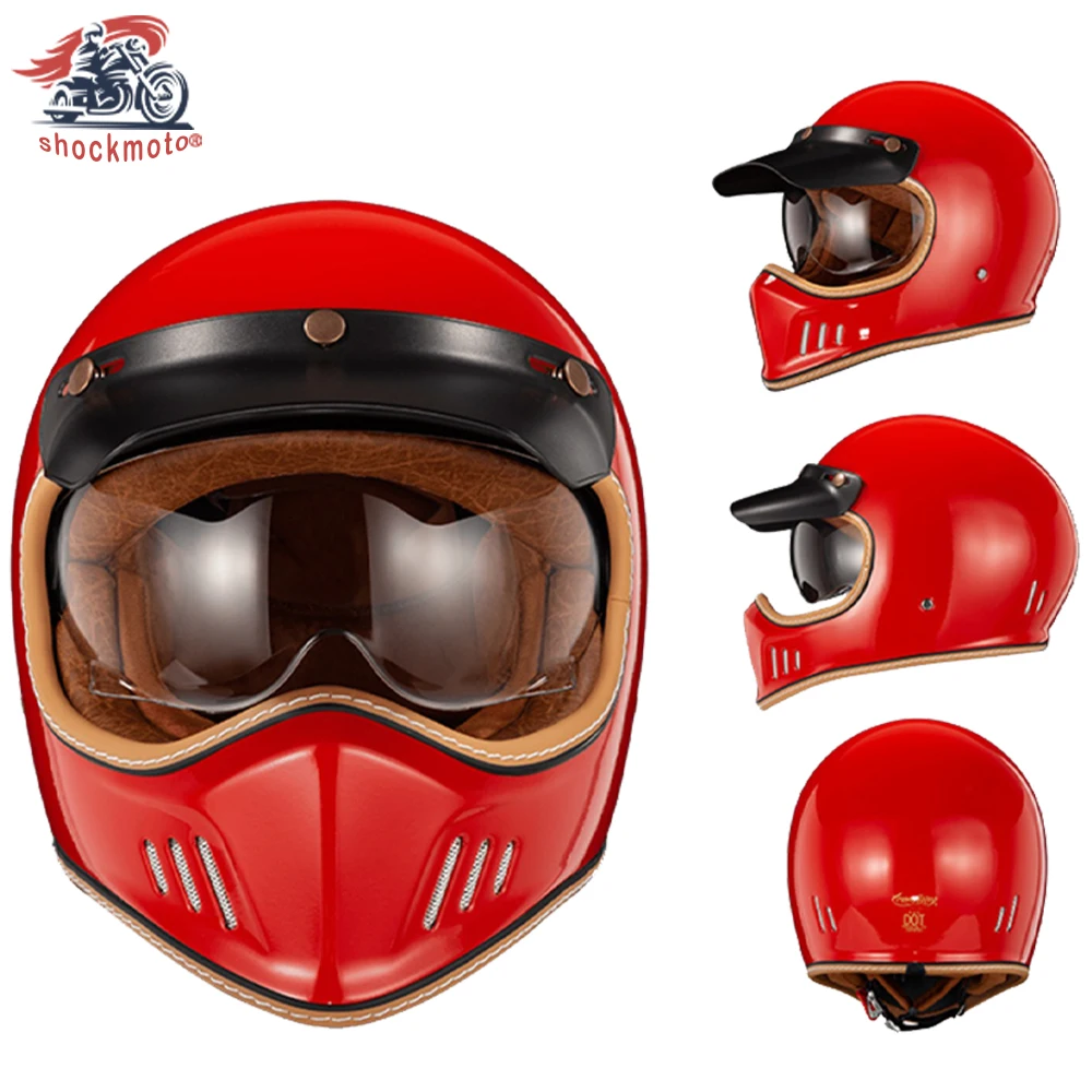 Men-s-Retro-Full-Face-Motocross-Motorcycle-Helmet-3C-Certified-Four ...